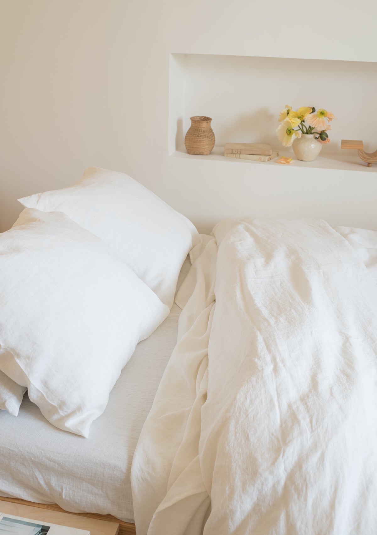 White Linen Sheet Set | April Notes